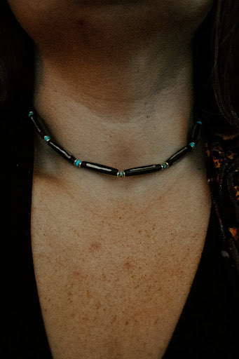 Obsidian River Choker – Highway Hippie Jewelry